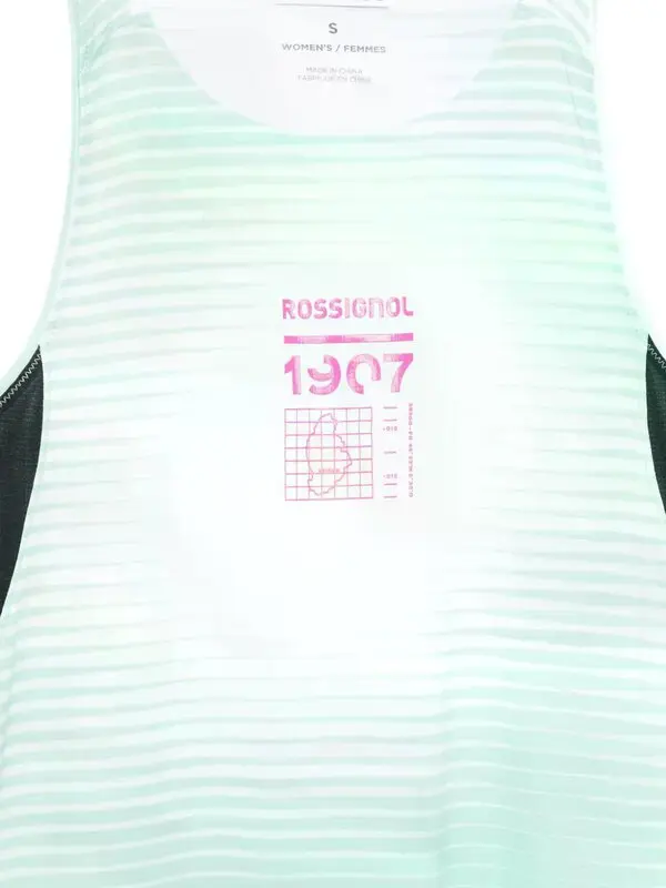 Rossignol Striped Racer Back Tank Top - Blue