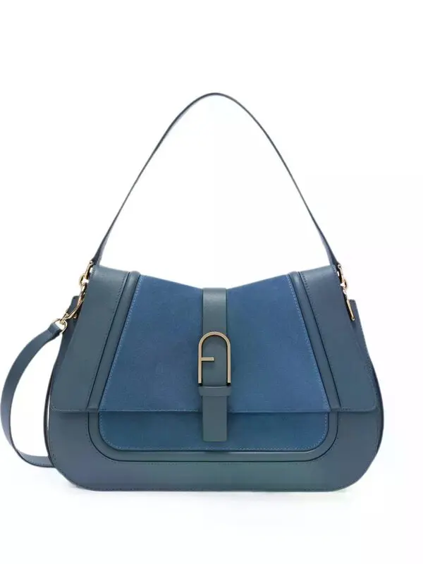 Furla Leather Top Handle Tote - Blue
