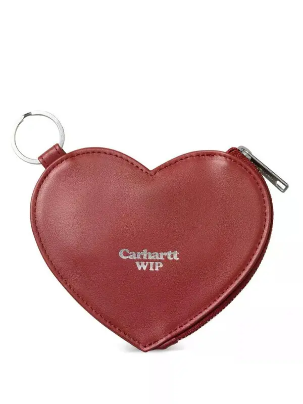 Carhartt Work In Progress Heart Keyring Cardholder - Red