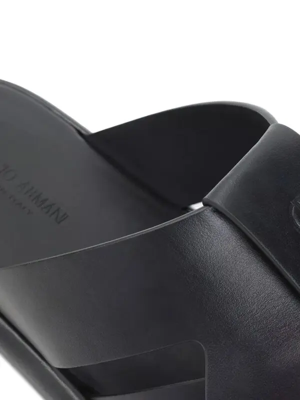 Giorgio Armani Interwoven Leather Sandals