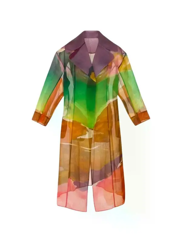 Ulla Johnson Novalie Printed Coat - Orange