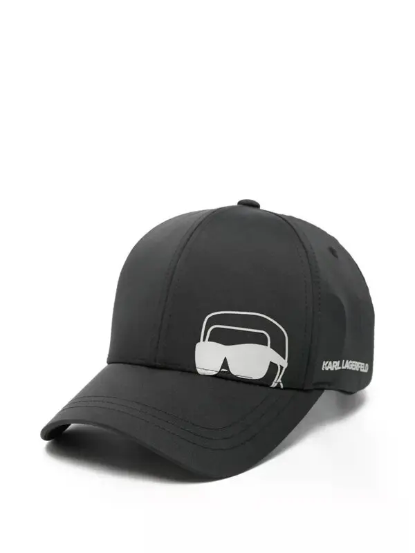 Karl Lagerfeld Logo Baseball Cap - Black