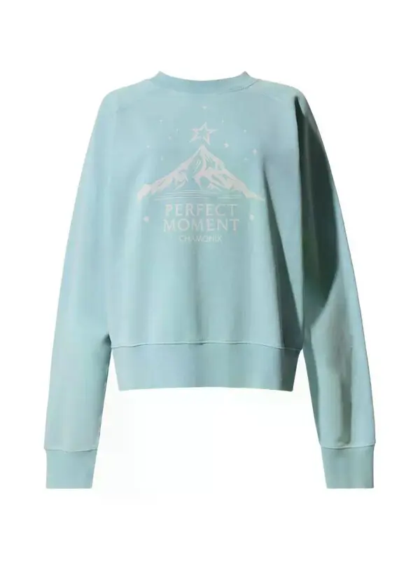 Perfect Moment Logo-lettering Sweatshirt - Blue