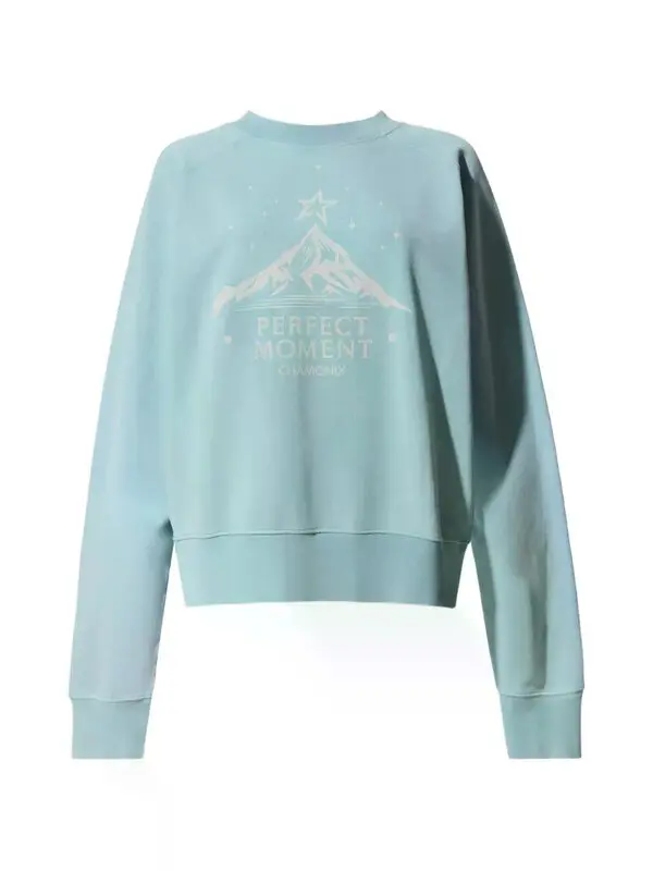 Perfect Moment Logo-lettering Sweatshirt - Blue