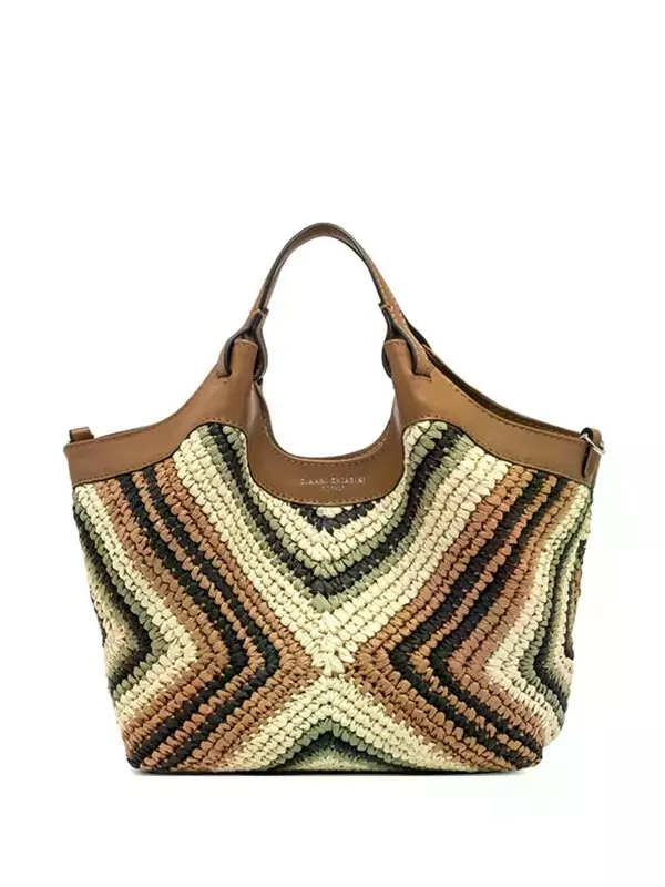 GIANNI CHIARINI Shoulder Bag With Woven Design