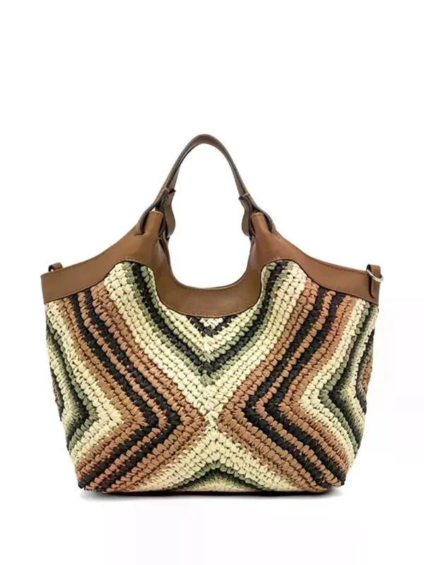 GIANNI CHIARINI Shoulder Bag With Woven Design