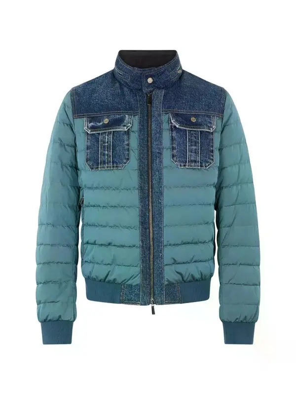 MOORER Striped Padded Jacket