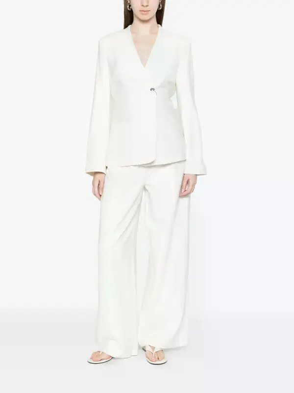 Calvin Klein Wide-leg Trousers - Neutrals