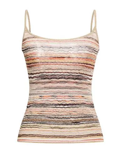 Missoni Intarsia-knit Metallic Top - Orange