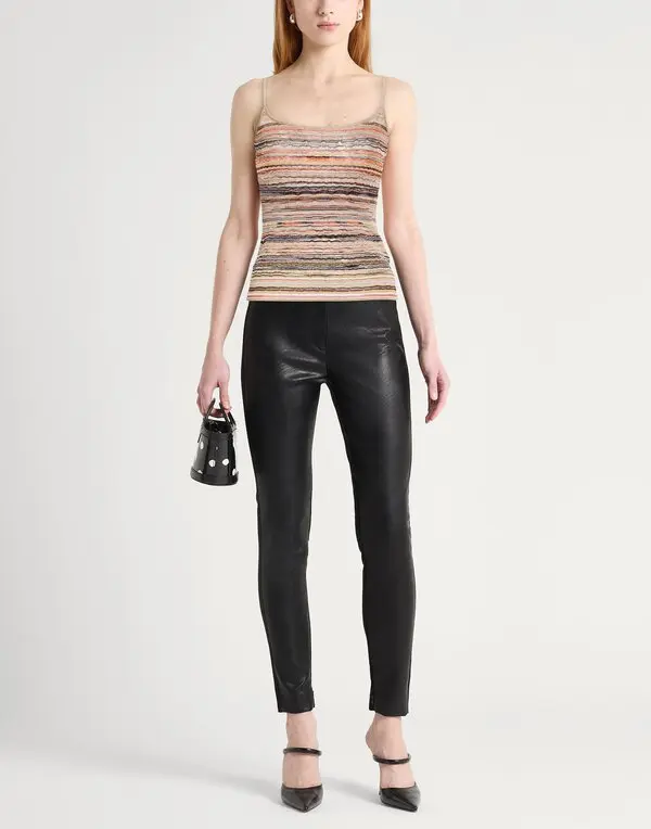 Missoni Intarsia-knit Metallic Top - Orange