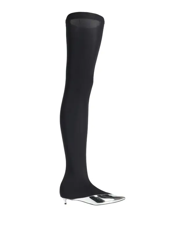 Givenchy Lycra & Calfskin Over-the-knee Boots - Silver