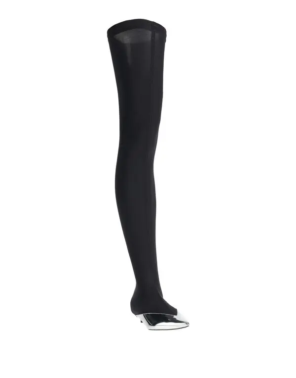 Givenchy Lycra & Calfskin Over-the-knee Boots - Silver