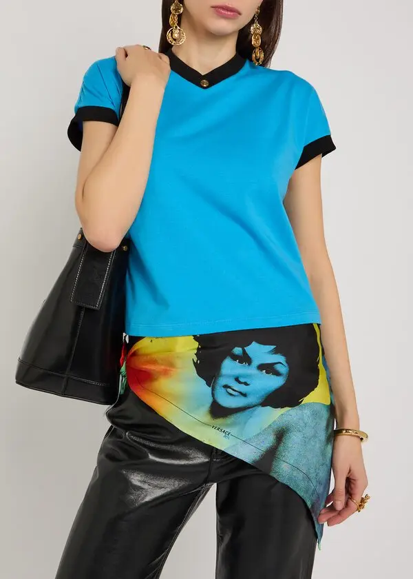 Versace Foulard Printed Silk Twill Scarf - Multicoloured 1