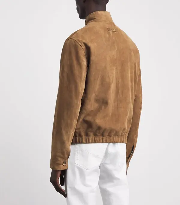 Jacob Cohen Suede Zip-up Jacket