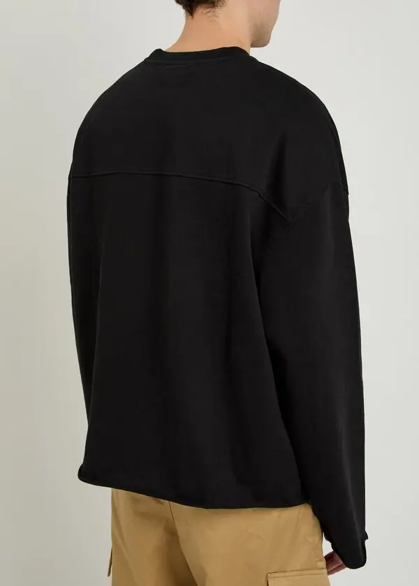 NAHMIAS Varsity Logo-appliquéd Cotton T-shirt - Black