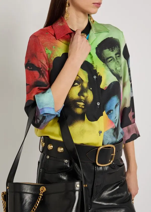 Versace Printed Silk-twill Shirt - Multicoloured