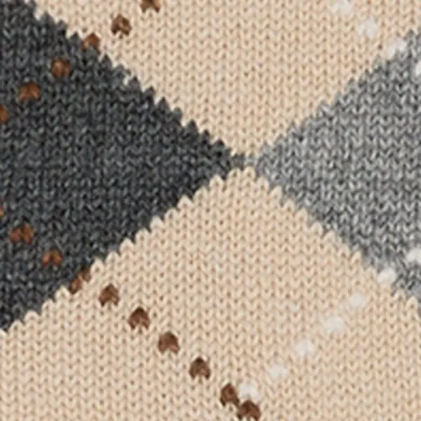 Dunhill Cashmere-cotton Argyle Socks - Grey