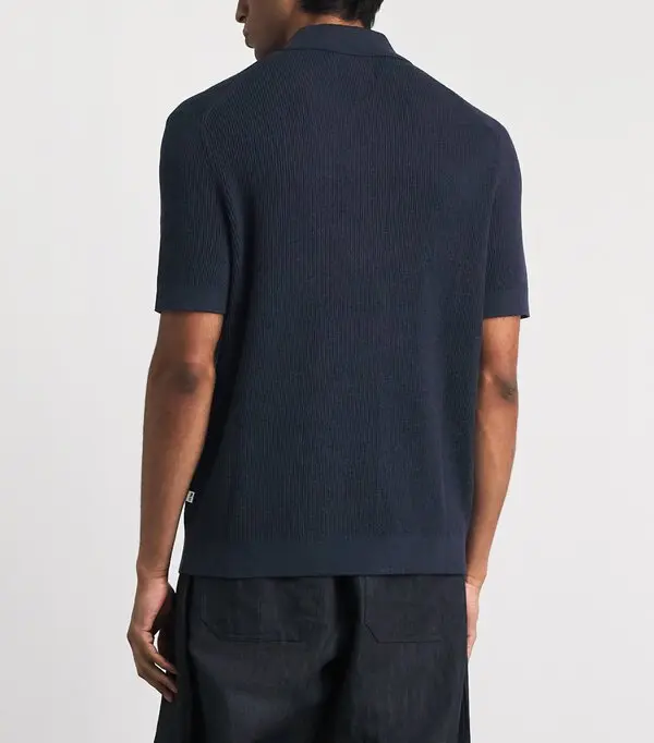 SAMSØE SAMSØE Cotton Zip-up Saolli Polo Shirt