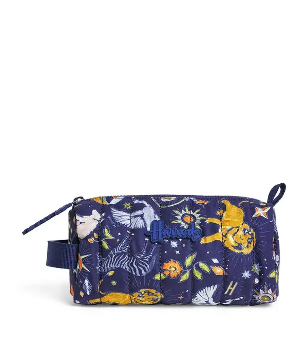 Harrods Quilted Night Sky Pencil Case - Navy