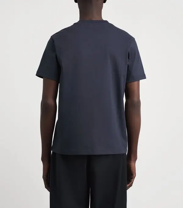 Sandro Cotton Logo T-shirt - Blue