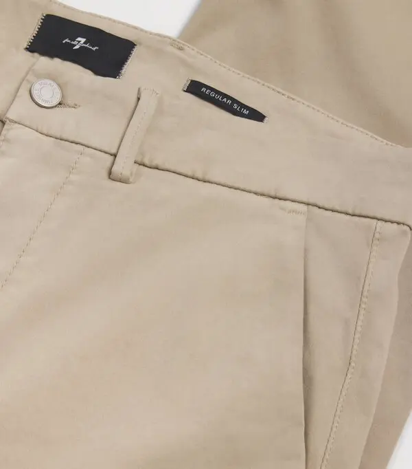 7 For All Mankind Performance Sateen Chinos - Beige