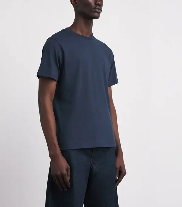 Sandro Organic Cotton Logo T-shirt - Blue