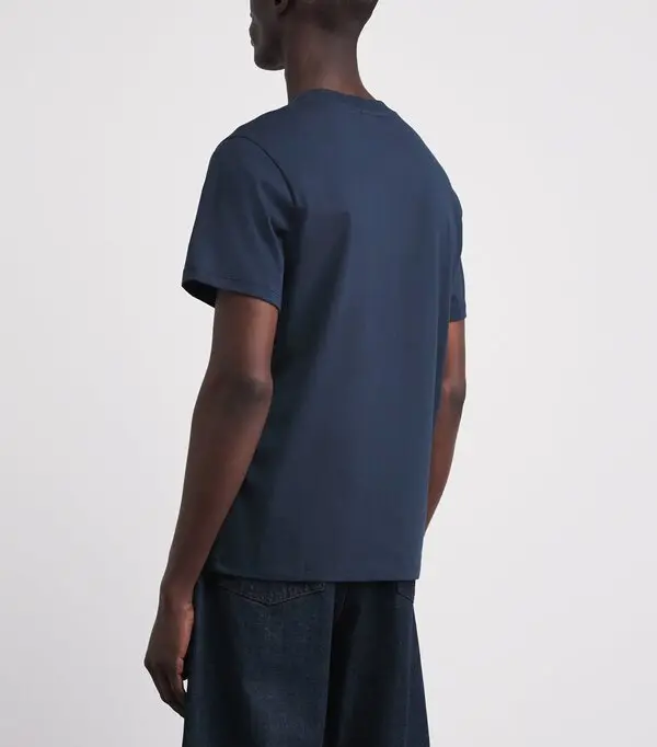 Sandro Organic Cotton Logo T-shirt - Blue