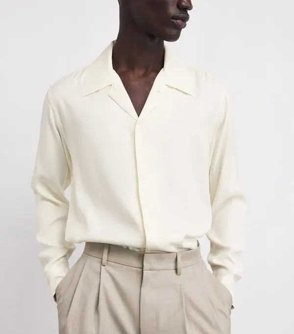 Sandro Notched-collar Shirt - Beige