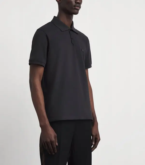 Sandro Cotton Logo Polo Shirt - Black