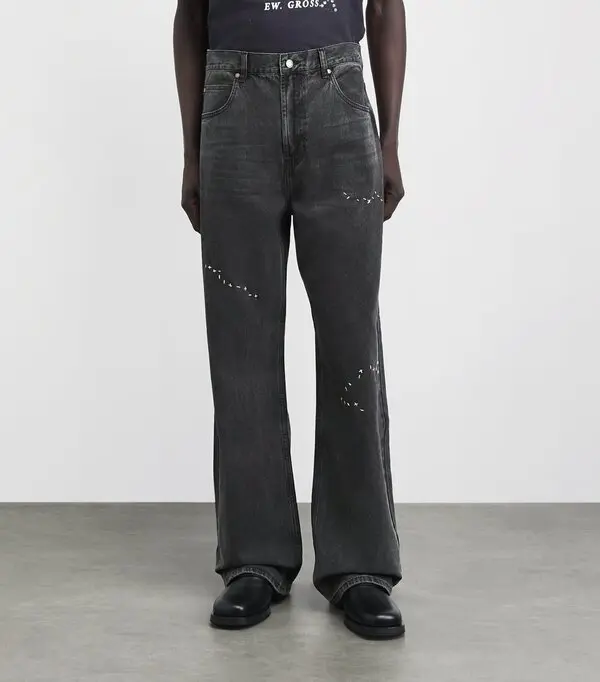 DOMREBEL Jerk Bootcut Jeans - Black
