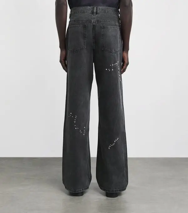 DOMREBEL Jerk Bootcut Jeans - Black