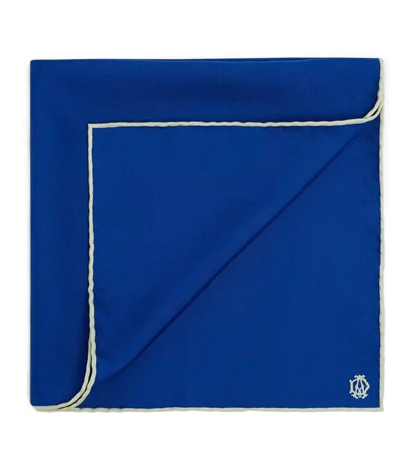 Dunhill Mulberry Silk Neckerchief - Blue