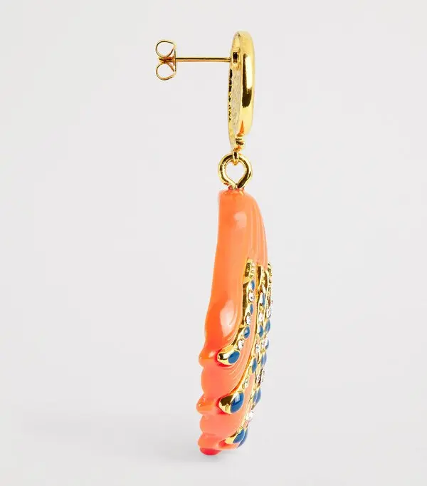 Rixo Gold-plated Daphne Drop Earrings