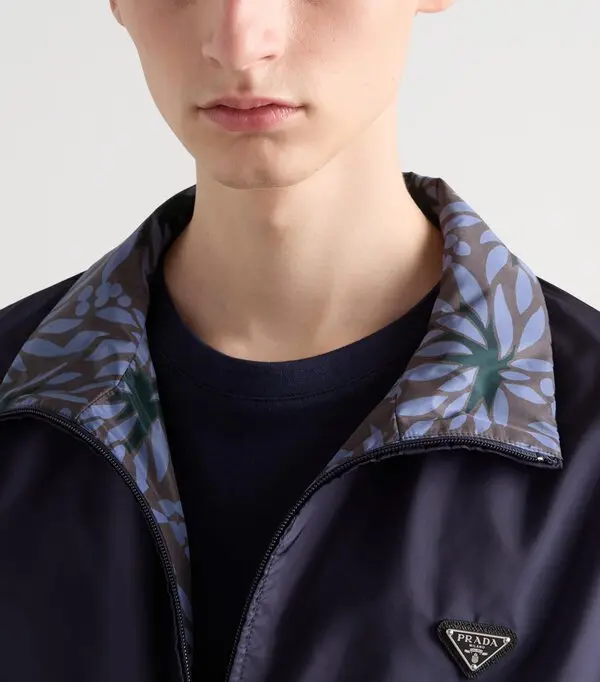 Prada Re-nylon Reversible Bomber Jacket