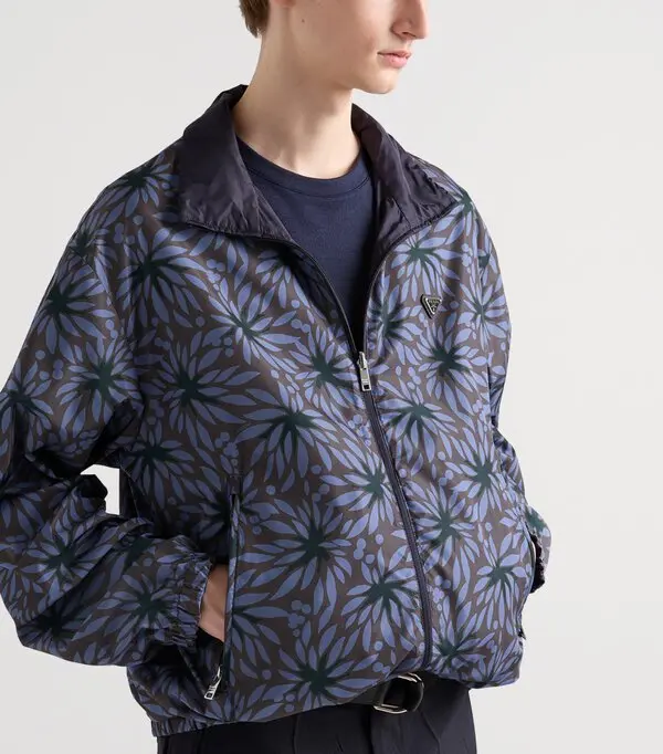 Prada Re-nylon Reversible Bomber Jacket