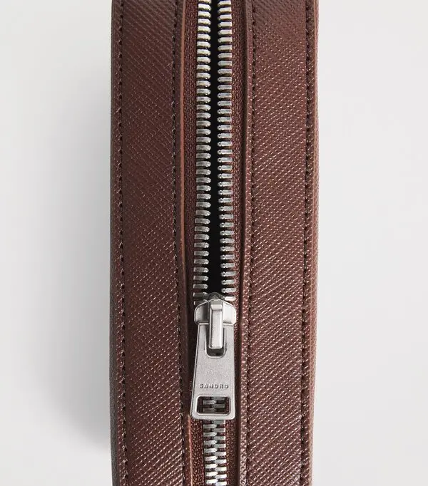Sandro Saffiano Leather Crossbody Bag