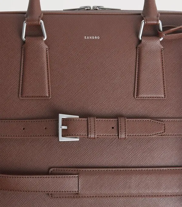 Sandro Leather Slim Briefcase