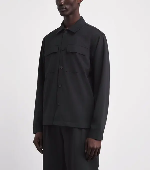 7 For All Mankind Cotton-blend Luxe Performance Overshirt
