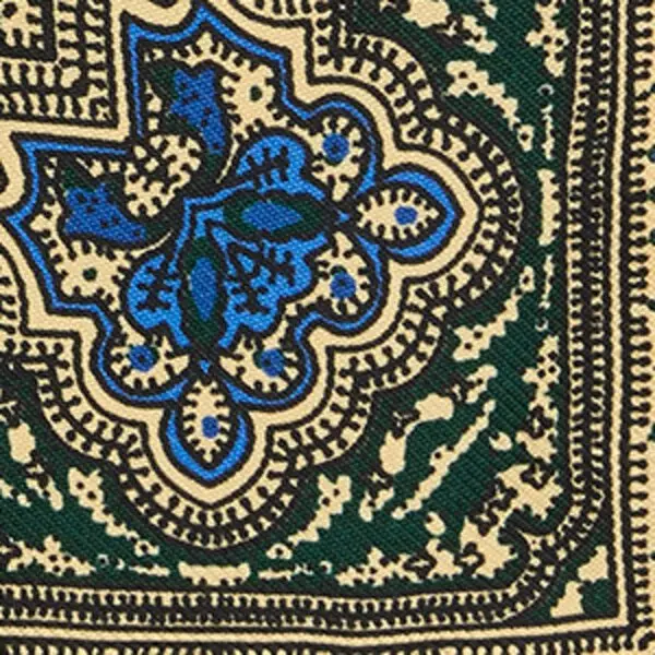 Dunhill Mulberry Silk Printed Pocket Square - Beige