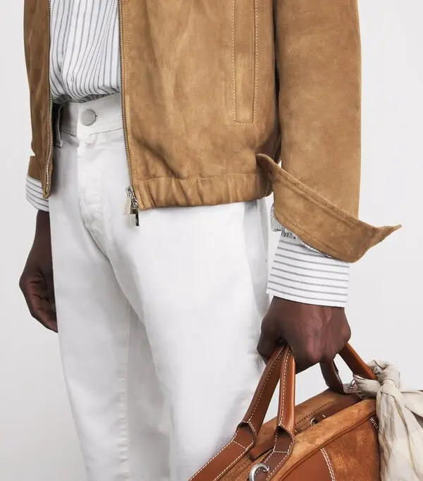 Jacob Cohen Suede Zip-up Jacket