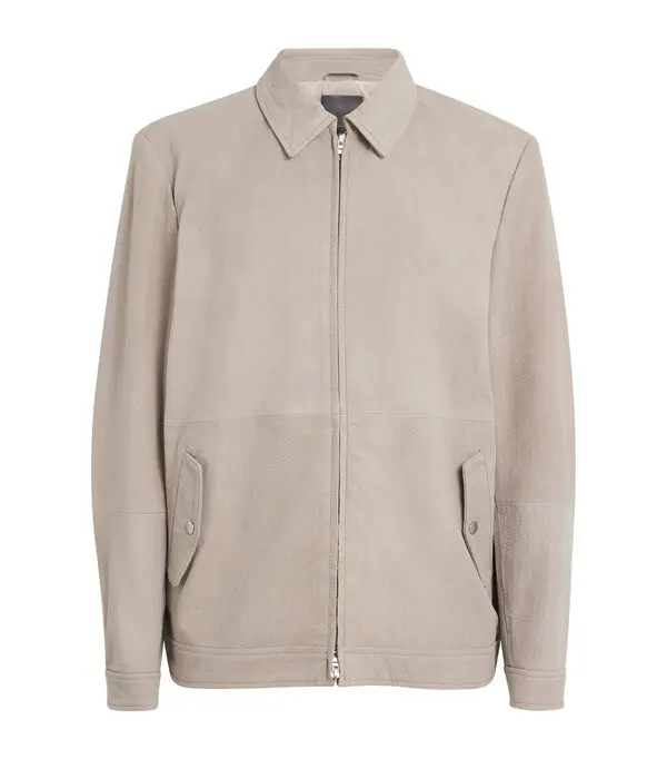 Paige Suede Bomber Jacket
