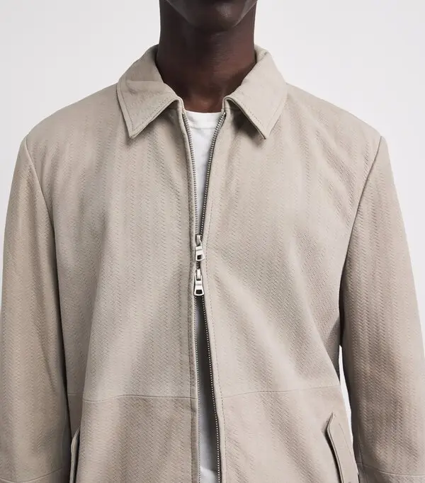 Paige Suede Bomber Jacket