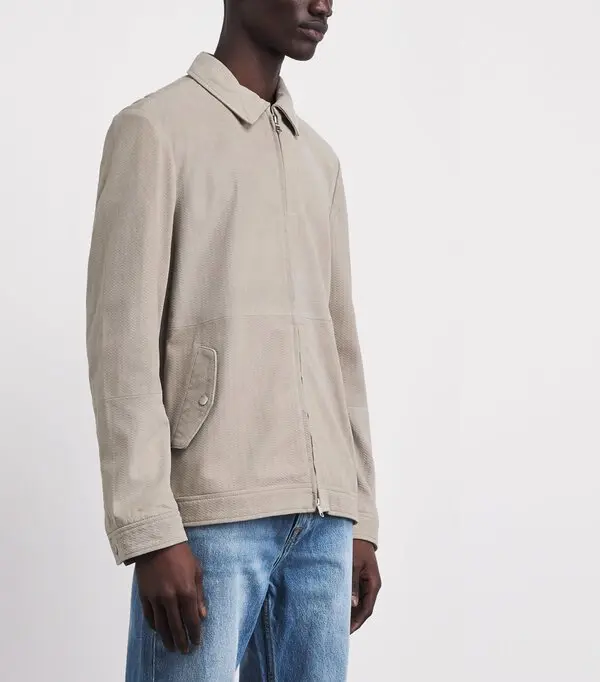 Paige Suede Bomber Jacket