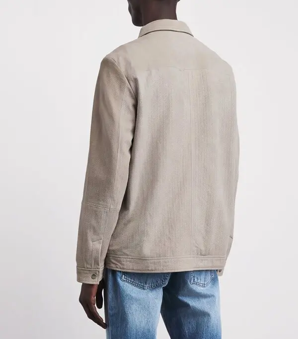Paige Suede Bomber Jacket