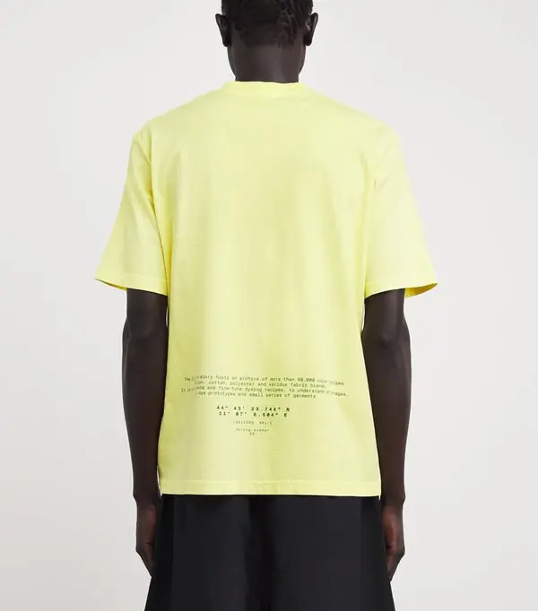 Stone Island Cotton Logo T-shirt - Yellow