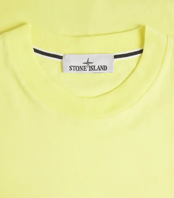 Stone Island Cotton Logo T-shirt - Yellow