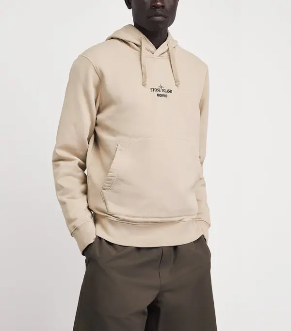 Stone Island Cotton Archivo Print Hoodie