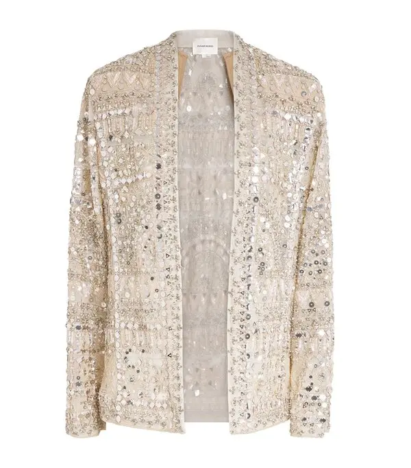 Zuhair Murad Embroidered Sequinned Jacket