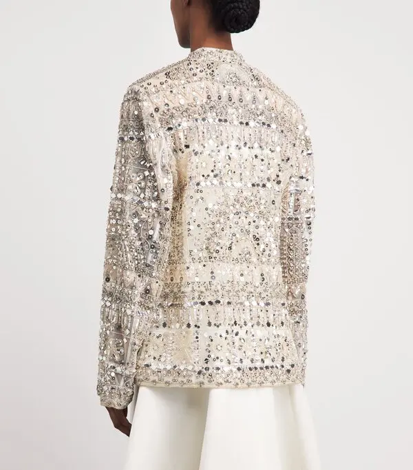 Zuhair Murad Embroidered Sequinned Jacket