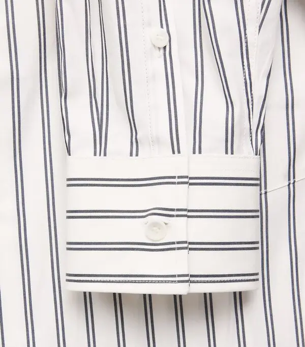 Sandro Cotton Stripe Shirt - Beige